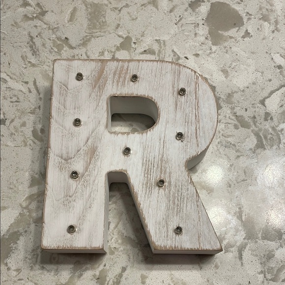 Wall Decor | Rustic White Wooden Letter R Wall Decor | Poshmark